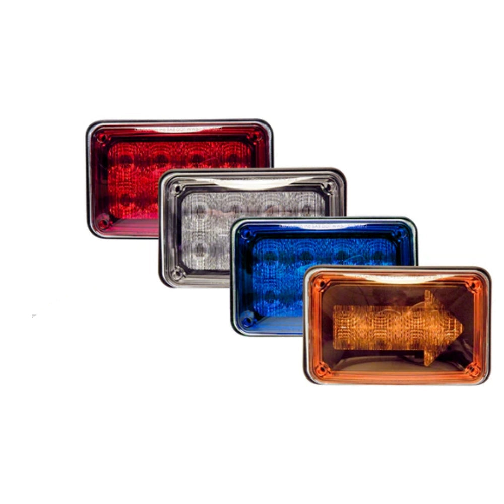 TecNiq K60 : 6"x 4" LED Emergency Flasher