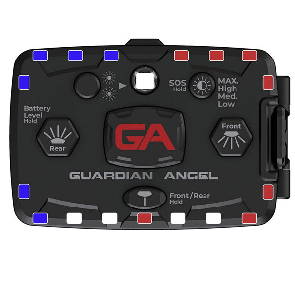 Guardian Angel ELT-R/B Elite Red/Blue Wearable Safety Lights