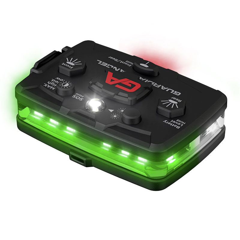 Guardian Angel ELT-W/G Elite White/Green Wearable Safety Light | Forge Safety