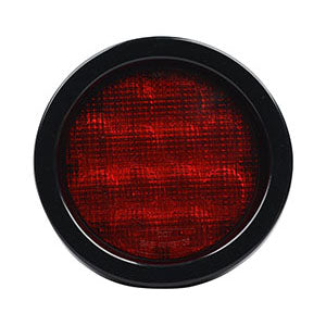Opti-luxx 4" Round Red Stop/Tail/Turn (Grommet Mount, 24V Wire Connect