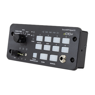 SoundOff nERGY 400 Series Remote Siren - Button, 2 Speakers | Forge Safety